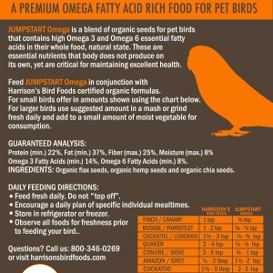 NEW! JUMPSTART - OMEGA* - Harrison's Bird Foods