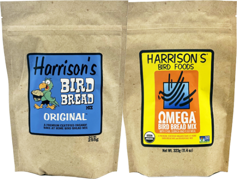HARRISON’S BIRD FOODS – CERTIFIED ORGANIC BIRD FOOD