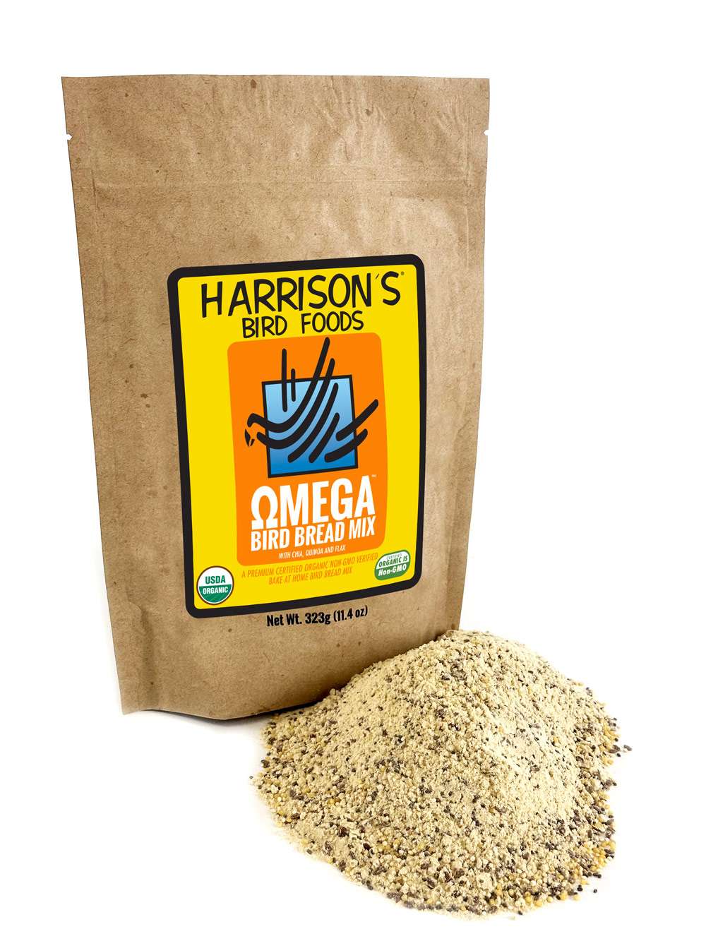 BIRD BREAD MIX - OMEGA* - Harrison's Bird Foods