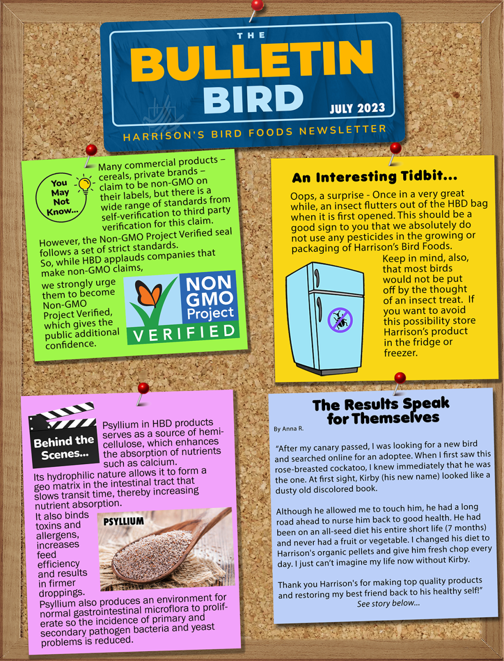 The Bulletin Bird Newsletter - Harrison's Bird Foods